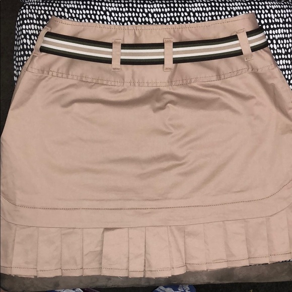 Dolce & Gabbana | Skirts | Dolce Gabbana Dg Khaki Belted Mini Skirt | Poshmark